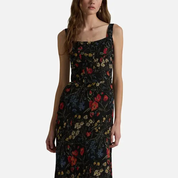 Ralph Lauren Floral Printed Midi Dress