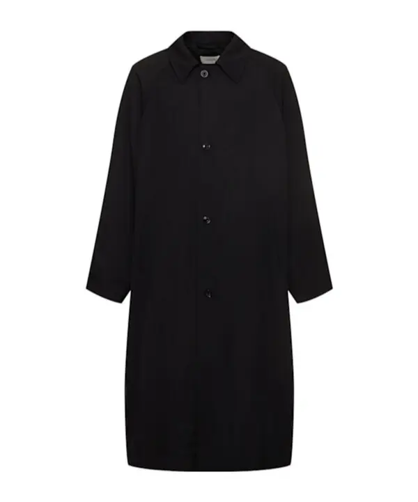 LEMAIRE Half Overcoat - Black