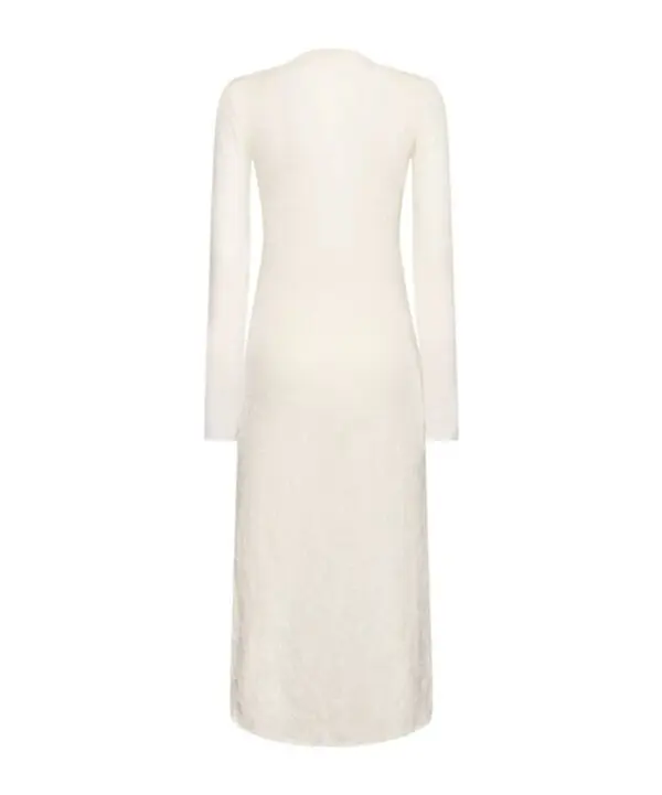 Auralee Wool Blend Long-sleeved Knit Dress
