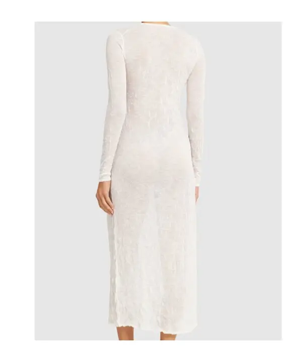Auralee Wool Blend Long-sleeved Knit Dress