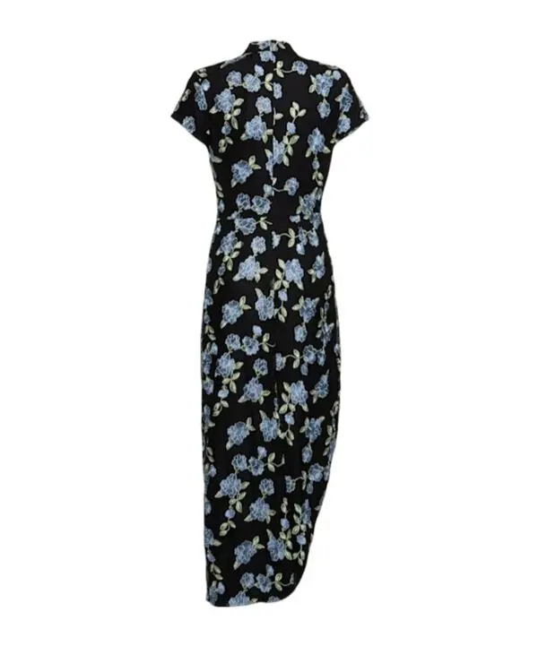 ROTATE BY BIRGER CHRISTENSEN Asymmetric Net Dress