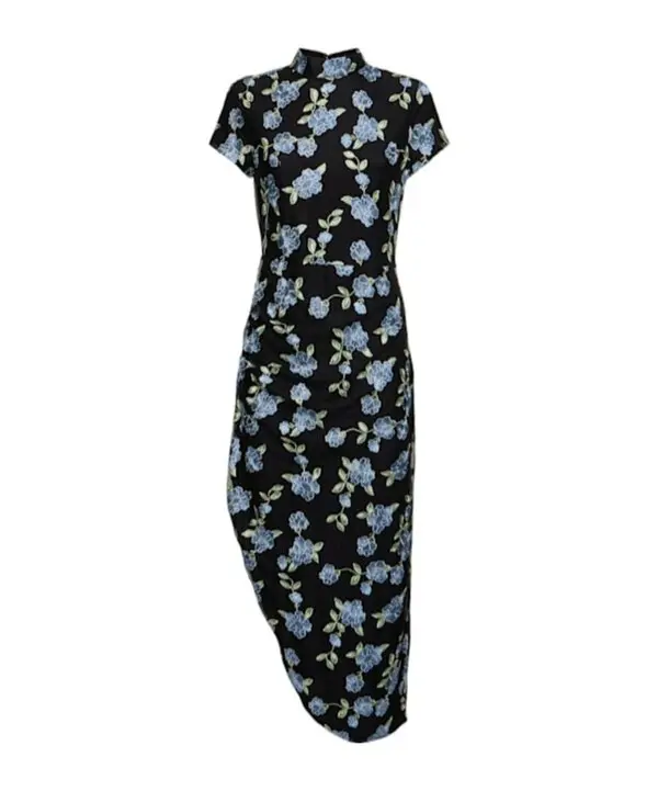 ROTATE BY BIRGER CHRISTENSEN Asymmetric Net Dress