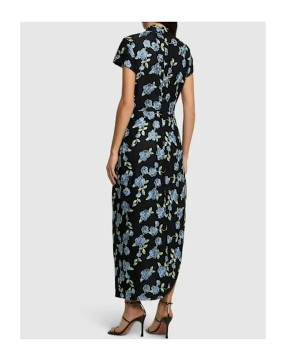 ROTATE BY BIRGER CHRISTENSEN Asymmetric Net Dress