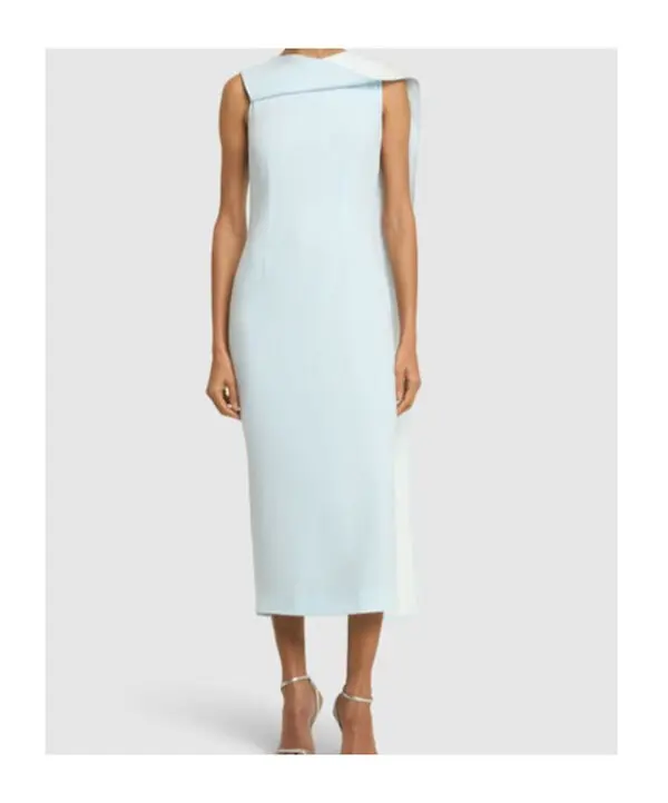 Roland Mouret Satin Crepe Midi Dress
