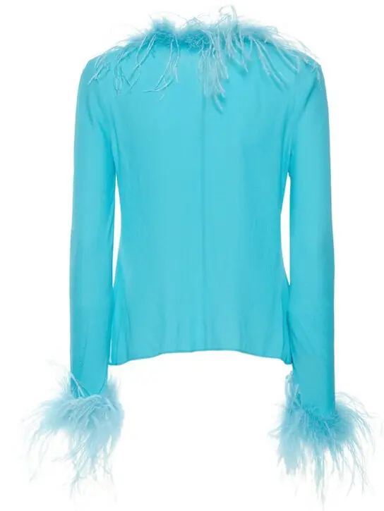 Giuseppe Di Morabito Feather Patchwork Cover-up