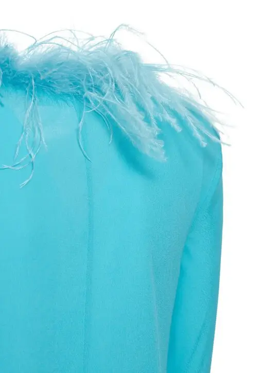 Giuseppe Di Morabito Feather Patchwork Cover-up