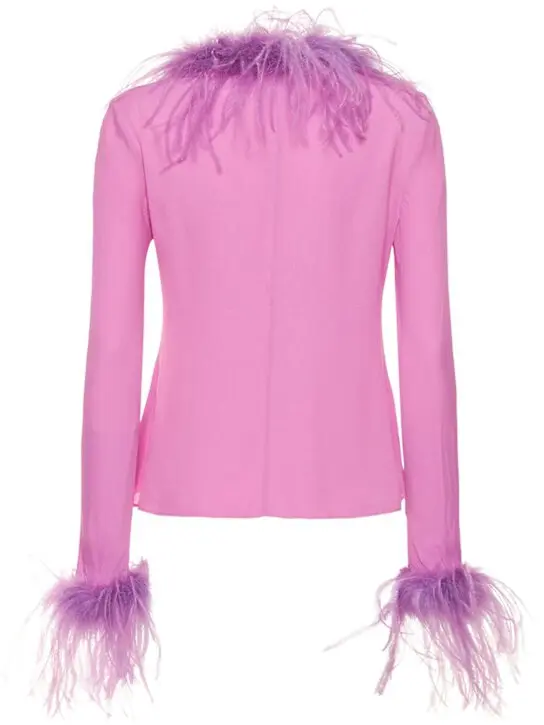 Giuseppe Di Morabito Feather Patchwork Cover-up