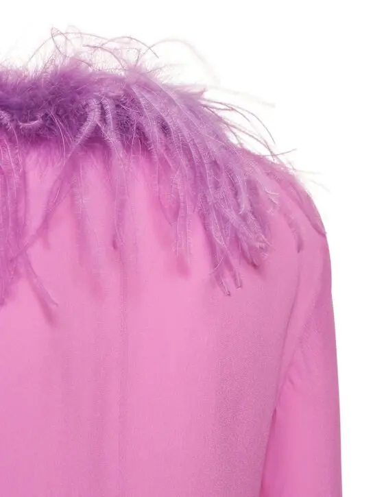 Giuseppe Di Morabito Feather Patchwork Cover-up
