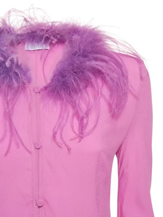 Giuseppe Di Morabito Feather Patchwork Cover-up