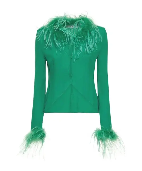 Giuseppe Di Morabito Feather Patchwork Cover-up