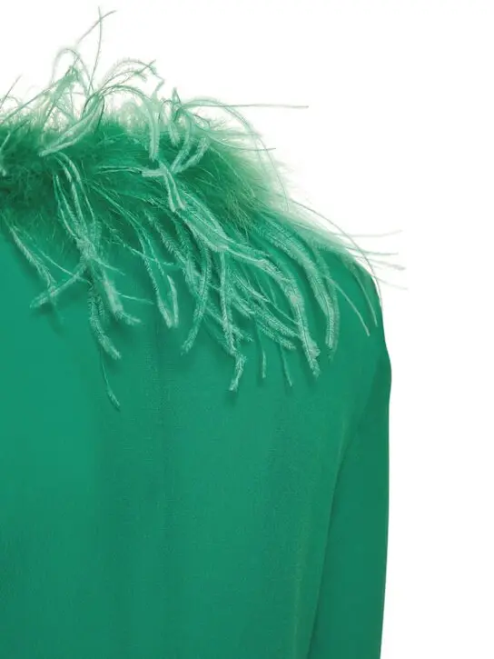 Giuseppe Di Morabito Feather Patchwork Cover-up