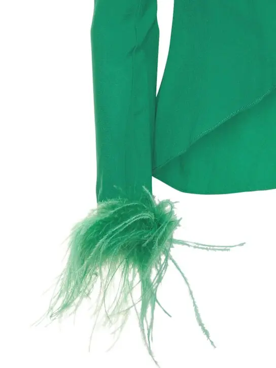 Giuseppe Di Morabito Feather Patchwork Cover-up