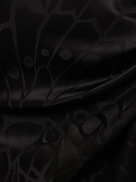ANINE BING Freja Silk Jacquard Long Dress