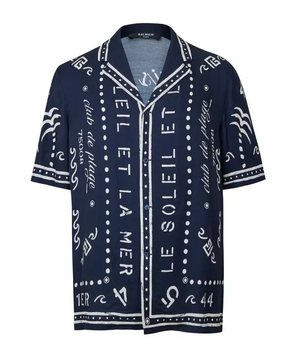 Balmain Versatile Unique Short Sleeve Shirt