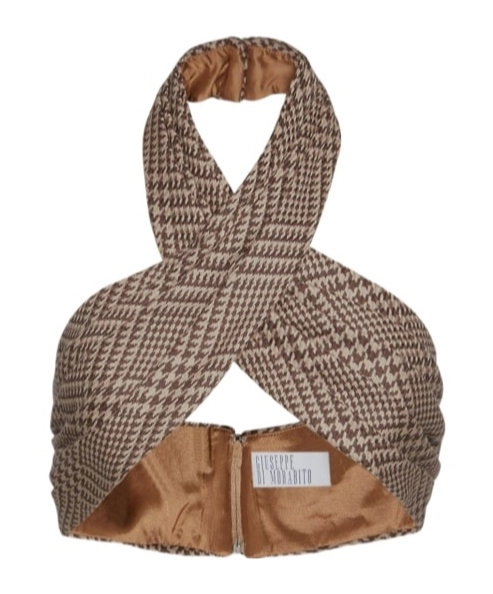 Giuseppe Di Morabito Plaid Pattern Cropped Vest