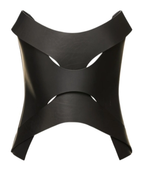 DION LEE Leather Interlock Corset