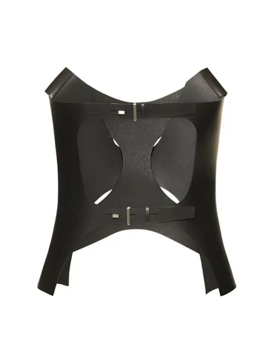 DION LEE Leather Interlock Corset