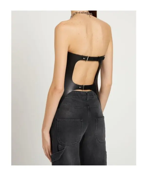 DION LEE Leather Interlock Corset