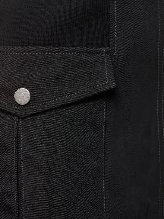DION LEE Nylon Twill Cargo Bomber Mini Skirt
