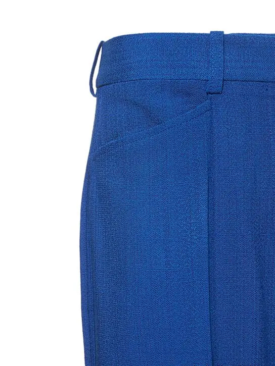 Victoria Beckham Straight Leg Stretch Viscose Trousers