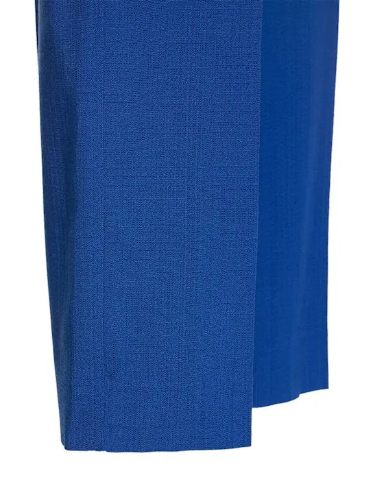 Victoria Beckham Straight Leg Stretch Viscose Trousers