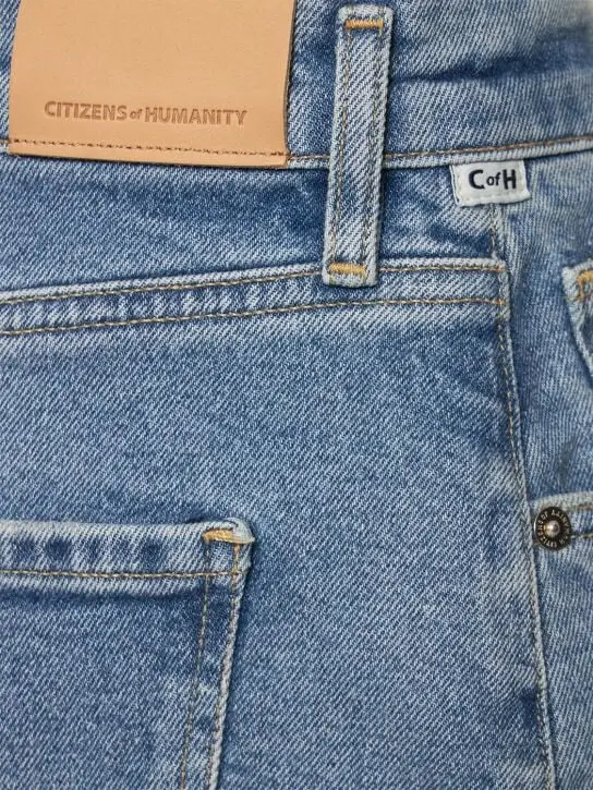 Citizens Of Humanity Beatnik Cotton Denim Mini Skirt