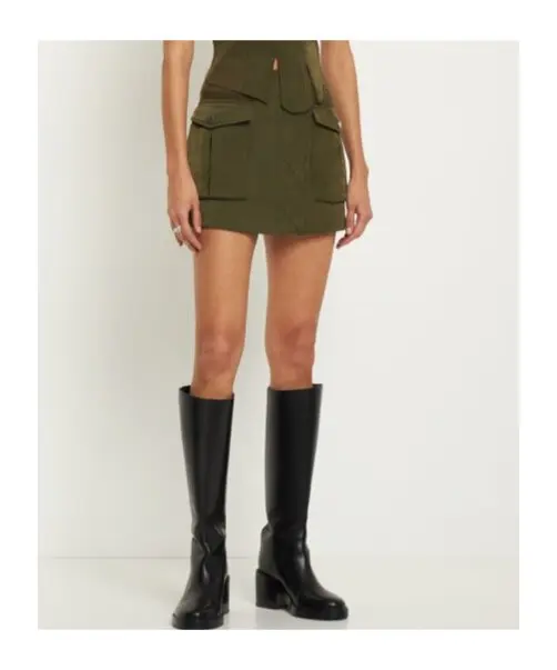 DION LEE Cargo Workwear Mini Skirt