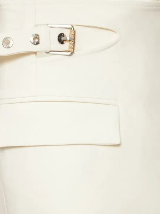 DION LEE Compact Wool Blend Interlock Mini Skirt