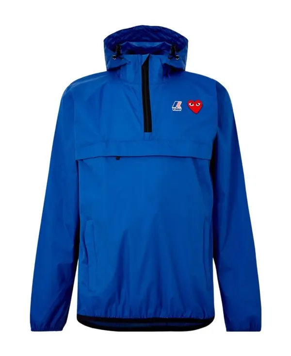 Play Comme Des Garcon Logo Half-zip Casual Jacket