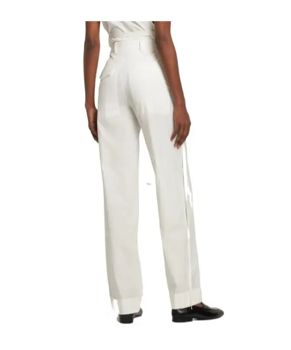 ANN DEMEULEMEESTER Waxed Cotton Wide Pants