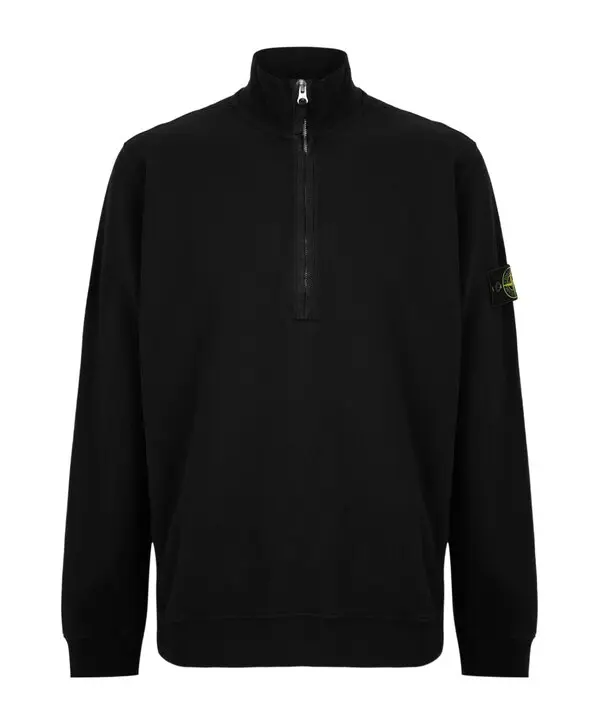 Stone Island Quarter Zip Sweatshirt
