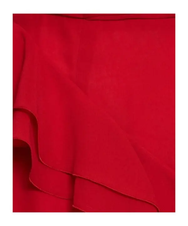 Alessandra Rich Ruffled Silk Georgette Mini Dress