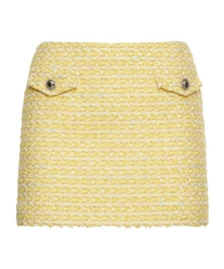 Alessandra Rich Tweed Bouclé Mini Skirt W/ Lurex