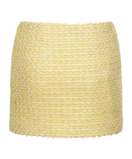 Alessandra Rich Tweed Bouclé Mini Skirt W/ Lurex