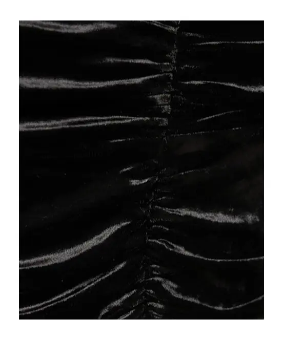 Magda Butrym Velvet Viscose Blend Twisted Crop Top