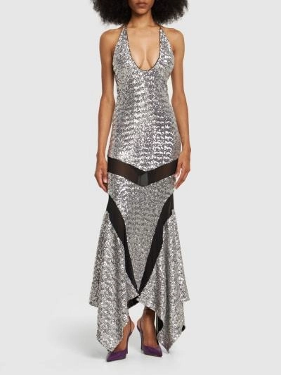 Attico Saskia Sequined Dress