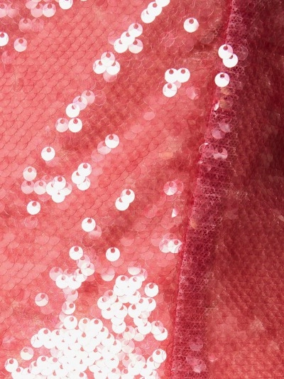 Attico Medium-length Sequined Strapless Dress