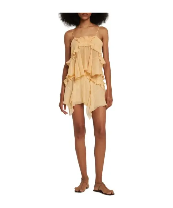 Isabel Marant Étoile Ruffled Silk Mini Skirt
