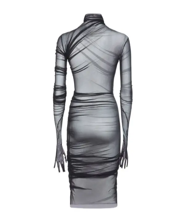 ANN DEMEULEMEESTER Ellie Tulle Midi Dress