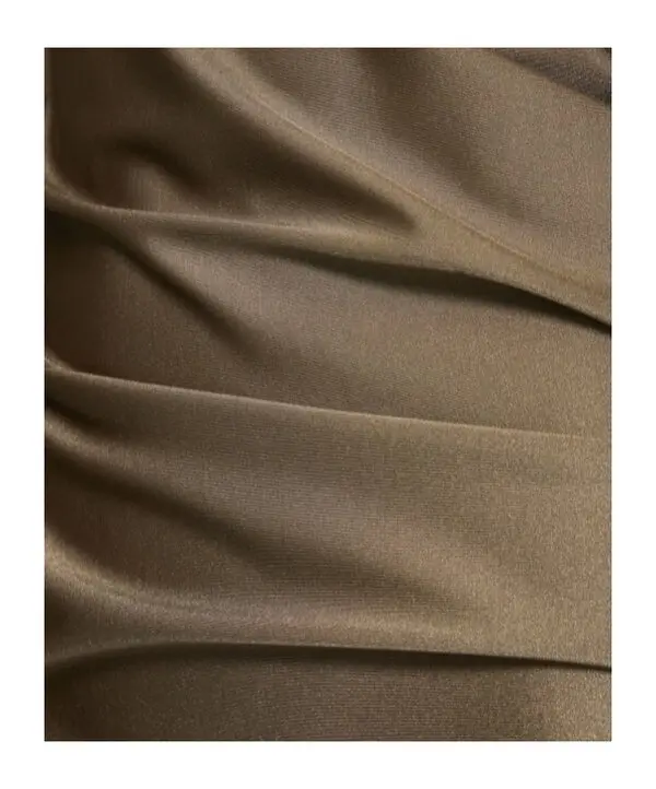 Attico Shiny Jersey Strappy Mini Dress