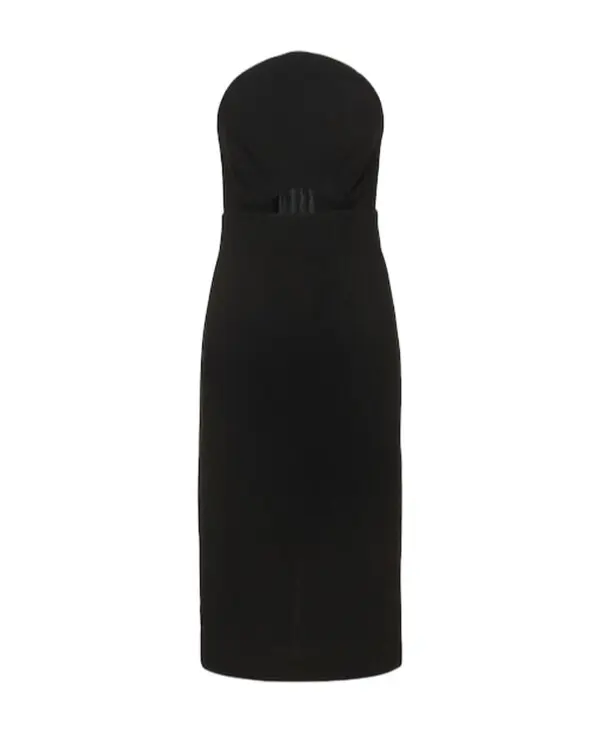 Roland Mouret Strapless Crepe Mid-length Dress