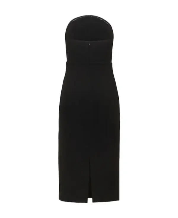 Roland Mouret Strapless Crepe Mid-length Dress