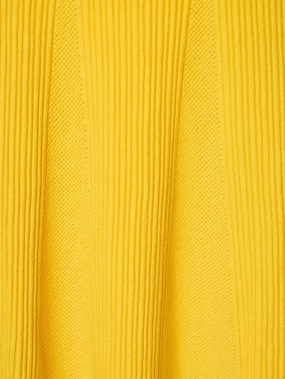 Gabriela Hearst Elastic Waist Ribbed Knit Pleated Skirt