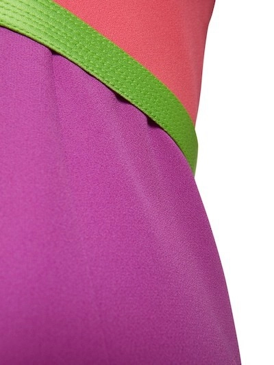 Versace Envers Satin Hollowed-out Mini Dress