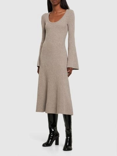 Michael Kors Cashmere Knitted Midi Sweater Dress