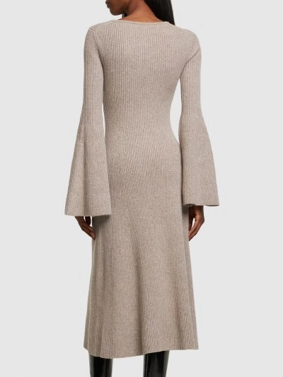 Michael Kors Cashmere Knitted Midi Sweater Dress