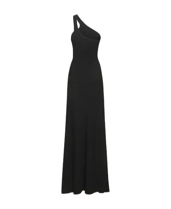 Stella McCartney Single Shoulder Crepe Long Dress