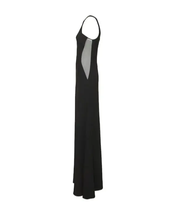 Stella McCartney Single Shoulder Crepe Long Dress