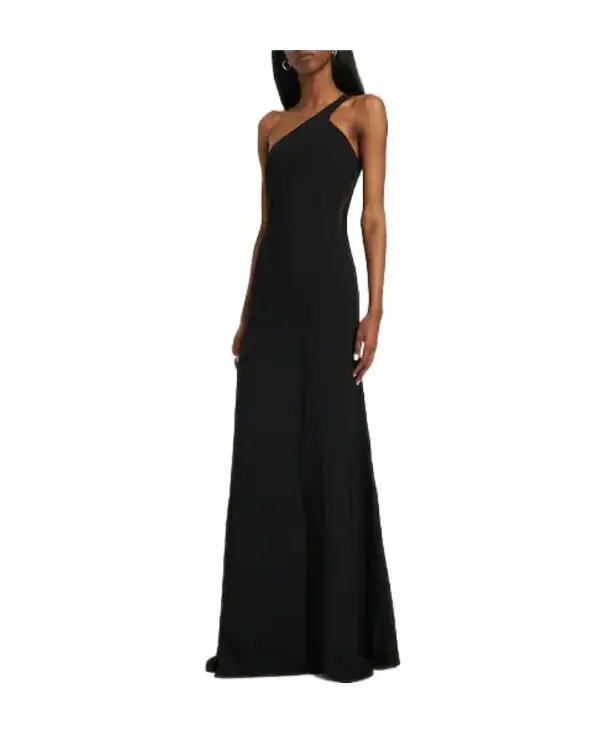 Stella McCartney Single Shoulder Crepe Long Dress