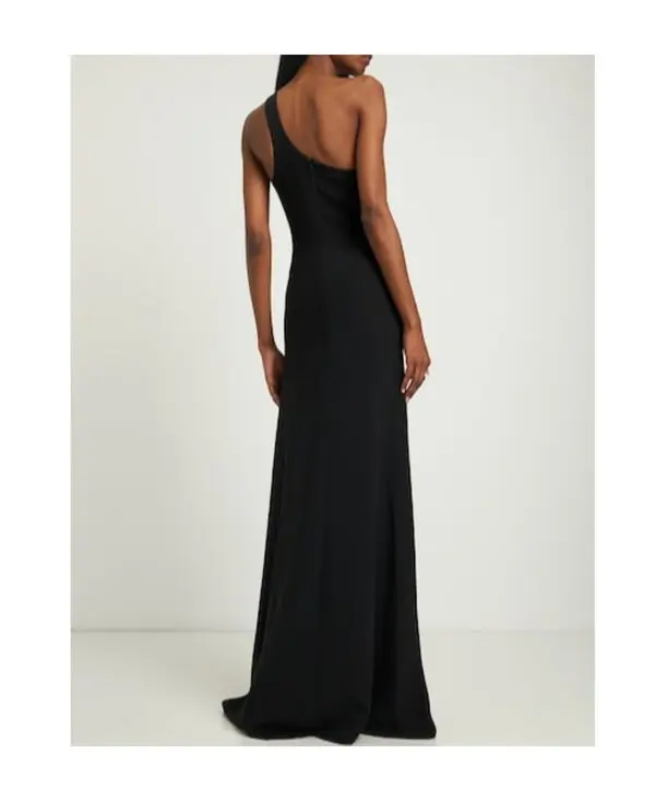 Stella McCartney Single Shoulder Crepe Long Dress